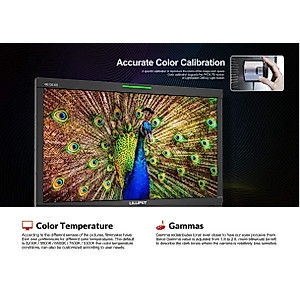 LILLIPUT Q23-ABBP 10bit 23.8 inch 12G-SDI Professional Broadcast Production Studio Monitor 12G SDI and 12G-SFP Fiber Optic Input with Gold Mount