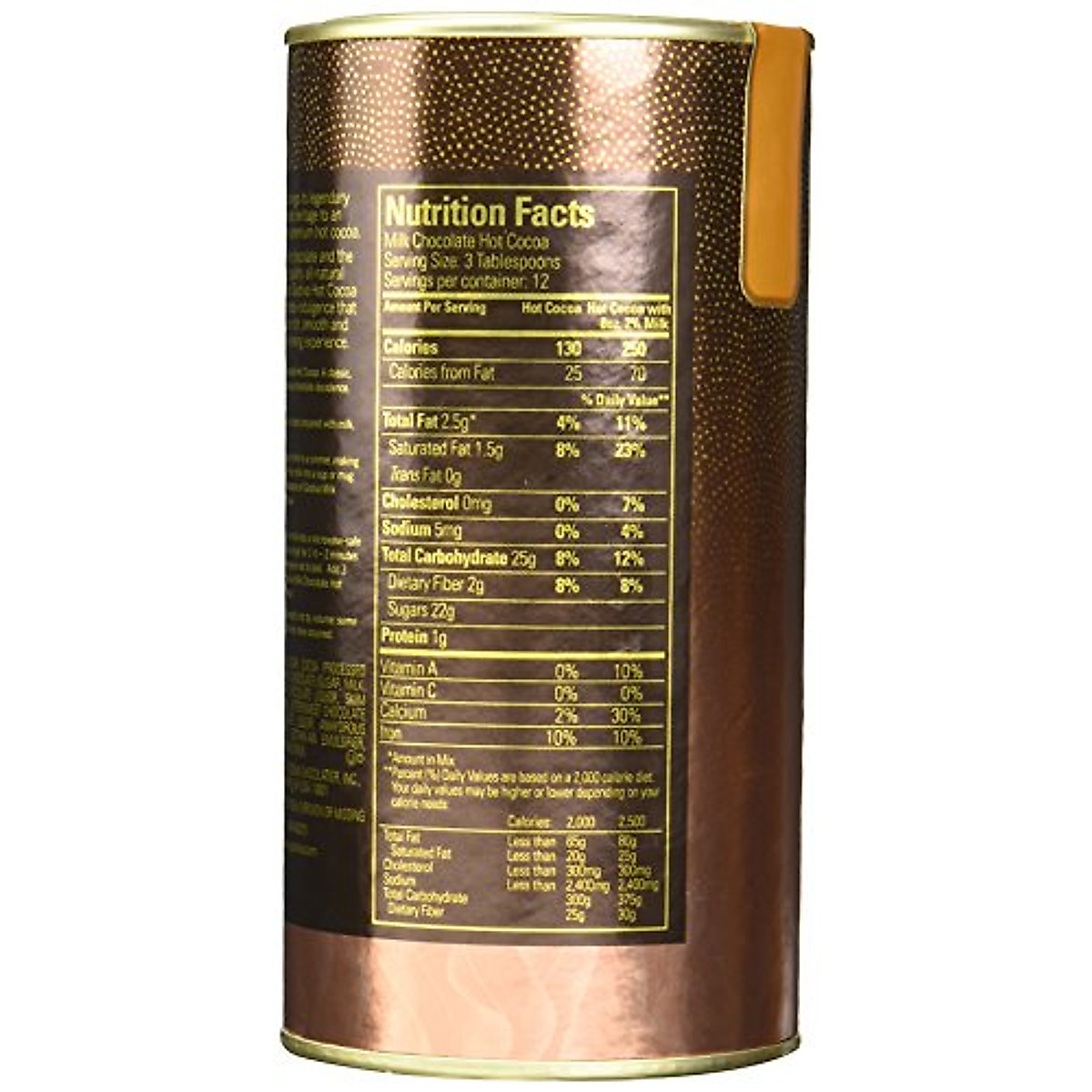 Godiva Milk Chocolate Hot Cocoa Canister 13.1oz (2 canister)