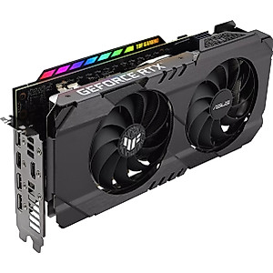 ASUS TUF Gaming GeForce RTX 3050 OC Edition Gaming Graphics Card (PCIe 4.0, 8GB GDDR6, HDMI 2.1, DisplayPort 1.4a, Dual Ball Fan Bearings, All-Aluminum Shroud, 2.8-Slot Design, GPU Tweak II)