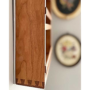 Mansfield Cabinet No. 105 - Solid Cherry Spice Rack Cabinet White