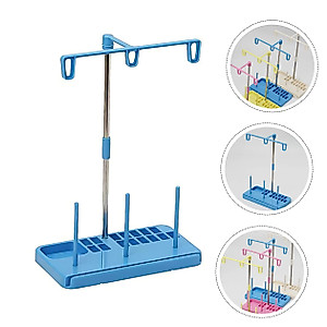 SEWACC 1 Set Universal Three-Wire Rack 3 Thread Stand Quilting Spool Holders Thread Holders Cone Thread Holder Sewing Machine Embroidery Supplies Single Line Embroidery Machine Plastic