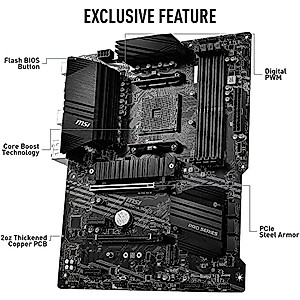 INLAND Performance 2TB NVMe PCIe Gen 4.0 M.2 2280 SSD + AMD Ryzen 5 5600X Desktop Processor 6-core Unlocked Bundle with MSI B550-A PRO AM4 DDR4 ATX Motherboard