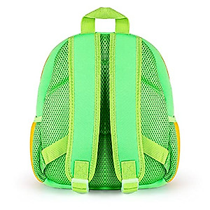 Umtiti Toddler Backpack,Waterproof Preschool Backpack, 3D Cute Animal Cartoon Preschool Backpack for 2-6 Years Girls,Boys.Cute Dinosaur.