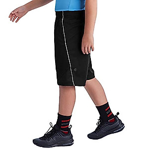 C9 Champion Boys' Color Block Short-9" Inseam, Ebony, M
