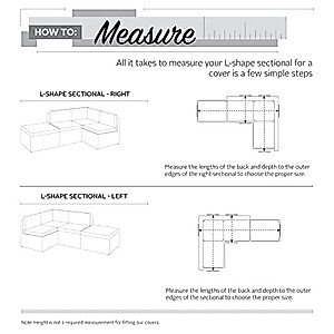 Classic Accessories Veranda Water-Resistant 115 Inch Patio Right-Facing Sectional Lounge Set Cover, Patio Furniture Covers