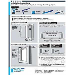 24"X 36" Access Panel with 1/2" Drywall Inlay - F1