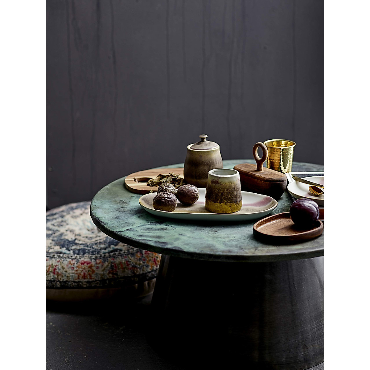 Bloomingville Bloomingville Modern Acacia Wood Divided Container with Lid, Natural