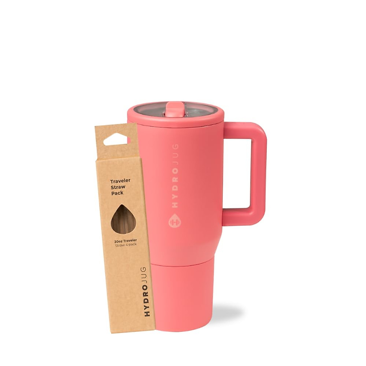 Salmon 20oz Traveler + Replacement Straws