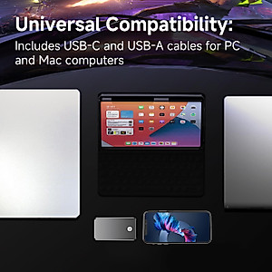 aigo External SSD 1TB Portable SSD Up to 2000 MB/s Read USB 3.2 Gen 2x2 USB-C USB-A External Solid State Drive Dust-Resistant Type-C Smartphone Windows PS5 Xbox PS4