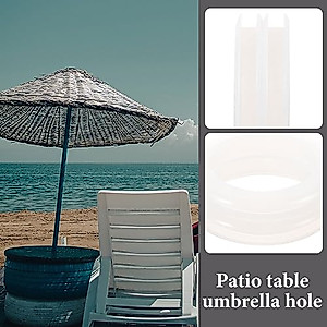 Happyyami 2Pcs Patio Table Umbrella Hole Ring Silicon Rubber Umbrella Table Hole Ring Outdoor Silicone Umbrella Hole Rings Umbrella Hole Rings Umbrella Hole Ring