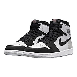 Jordan Nike Men's Air 1 High Retro OG 'Brotherhood' Basketball Shoes, White/Black-grey Fog-bleached, 10.5