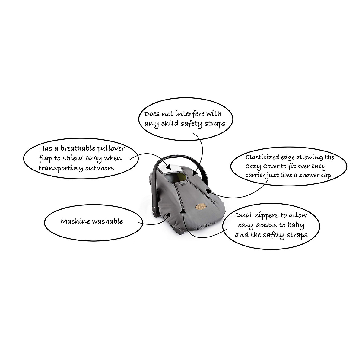 CozyBaby Combo Pack with Mesh Sun & Bug Cover & Lightweight Spring with Elasticized Edge, Pink Grapefruit