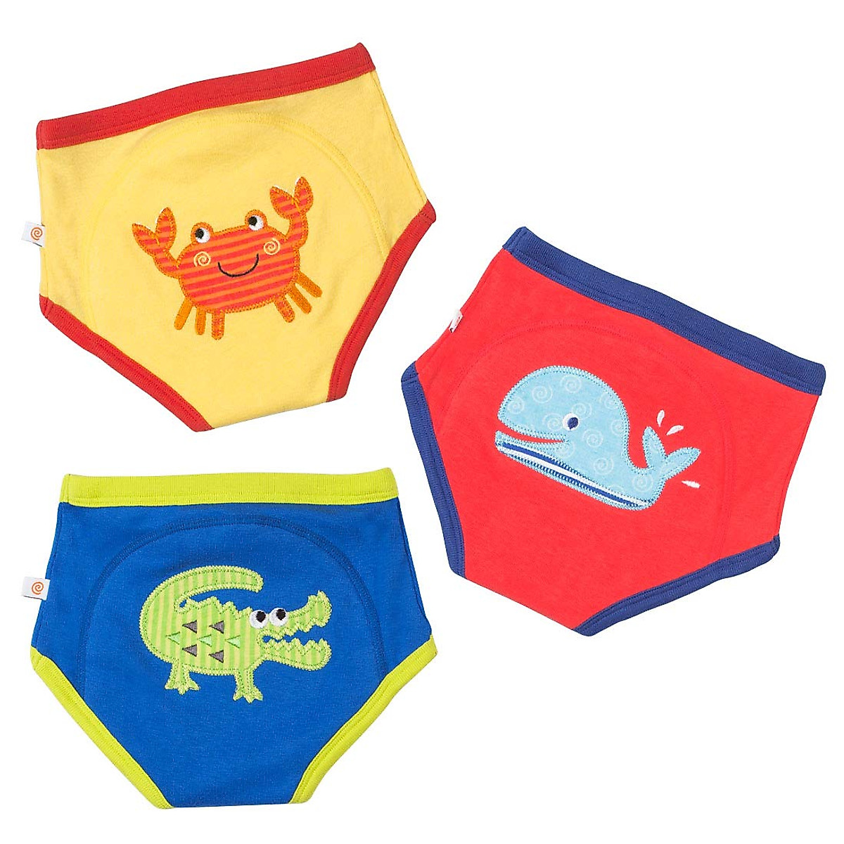 Boys 3 Piece Organic Training Pant Set - Ocean Friends (2T-3T)