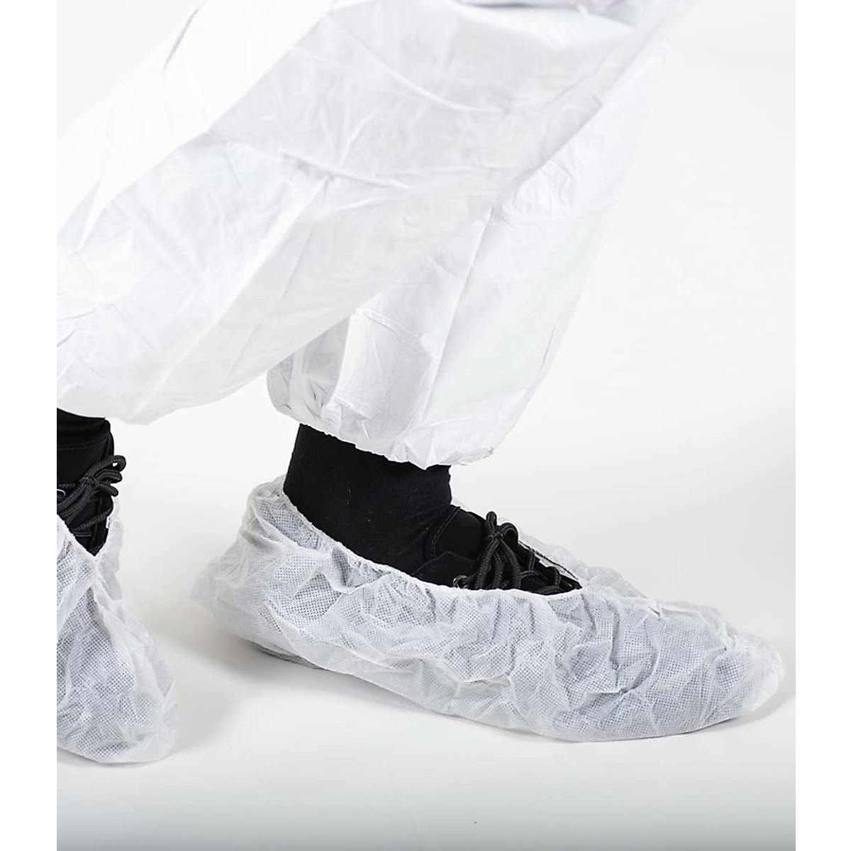 Ansell ESD018W BioClean ESD Cleanroom Overshoe with Conductive Tape, Non-Sterile, 18" Length, White (Pack of 1000)