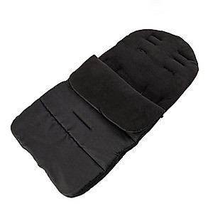 Baby Toddler New Universal Footmuff Cosy Toes Apron Liner Buggy Pram Stroller (Black)