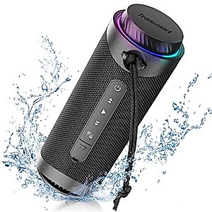 Tronsmart T7 Portable Bluetooth Speakers with 30W 360° Surround Sound, Bluetooth 5.3, Enhanced Bass, Wireless Stereo Pairing, Custom EQ via APP, IPX7 Waterproof Speaker for Party, Home, Outdoor