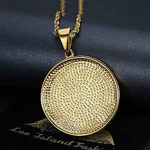 Eye of Horus On Pyramid Egyptian And Scarab Egyptian Protection Ankh Cross Protection Pendant Stainless Steel Necklace, 24 Inch Chain Eye of Providence/ All-Seeing-Eye/Blue Evil Eye Jewelry