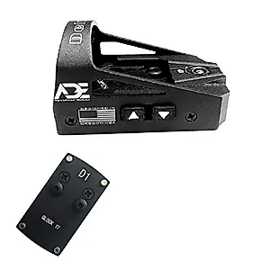 ADE Delta RD3-012 Red Dot + Rear Sight Optic Mounting Plate/Adapter for All Glock (Non-MOS) Standard Models and Taurus G3C