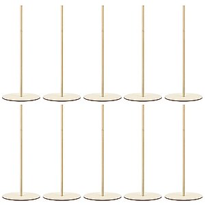 ULTECHNOVO 10pcs Donut Display Stand Kids Snacks Clear Stand Macaron Stand Snacks for Donut Holder Donut Board Display Shelves Doughnut Display Holder Wedding Shelf Baby Wooden
