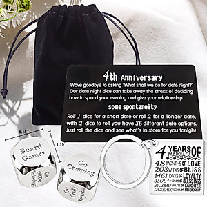 4th Anniversary Dice,4th Wedding Anniversary Dice for Couples,4 Years Anniversary Date Night Dice Gift,4 Years Anniversary for Her,4th Anniversary for Husband,4th Anniversary