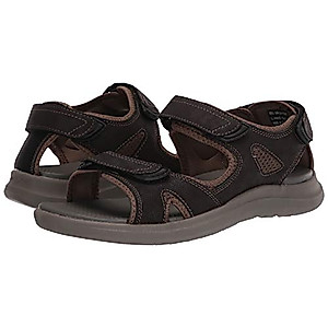 Nunn Bush Men's Rio Vista 3 Strap River Sandal Water Shoe, Brown Multi,7 M US