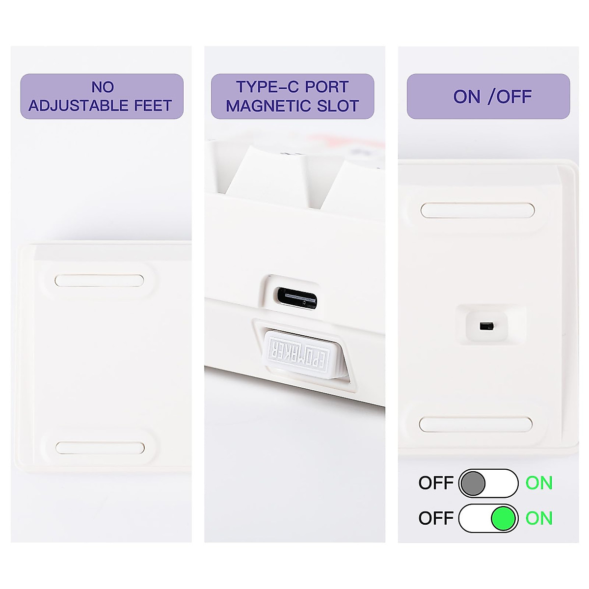 EPOMAKER EP64 60% Mechanical Keyboard, Wireless Gaming Keyboard, 2.4GHz/Bluetooth 5.0/USB-C Custom Keyboard, Hot Swappable, NKRO, Programmable wtih Dye-sub PBT Keycap for Mac/Win (Mulan Switch)