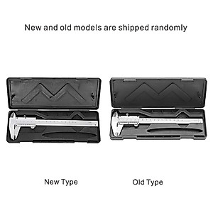 Carbon Steel Vernier Caliper,150mm 0.02mm Resolution Metal Micrometer Gauge,Length Depth Thickness Inner and Outer Diameter Measure Tool