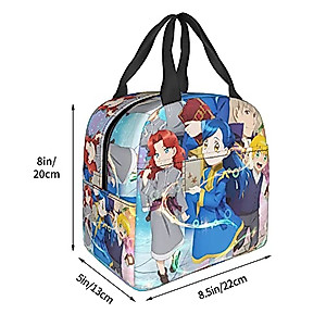 BEGOAT Ascendance Of A Bookworm Lunch Bag Manga Printed Moisture-Proof Tote Bag Insulated Lunch Box Shopping Picnic Beach Fishing Work