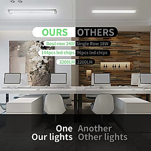 Nimgoti T8 LED Bulbs 4 Foot, 12-Pack 4FT LED Tube Light, 24W 3200LM, 5000K Daylight White, T8 Fluorescent Tube Replacement, Dual-Row Chips, Super Bright, Ballast Bypass, Dual-End Powered, Type B