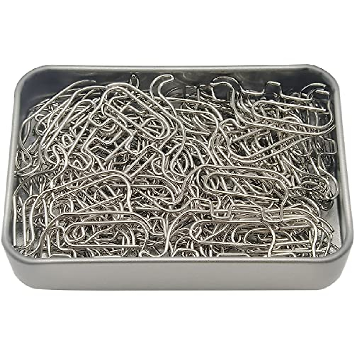 Cute Elephant Shaped Paper Clips Bookmarks, Funny Office Supplies Elephant Gifts for Women Men Coworkers Teachers, Silver 60 Pcs