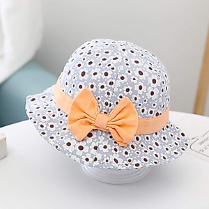 Toddler Baby Kids Summer Bucket Hat Outdoor Sun Hat Print Fisherman's Hat(Blue, Free)