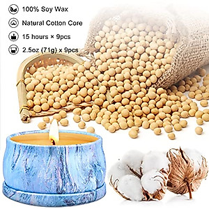 9 Pack Scented Candles Gifts for Women, 2.5oz Aromatherapy Candles for Home Scented, 180 Hour Long Lasting Soy Wax Candle Sets for Women Gift,Small Candles for Gifts Bath Yoga Spa Birthday Gifts