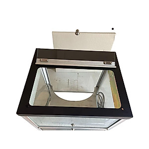 Commercial Chip Warmer Machine Restaurant Chip Display Cabinet, Stainless Steel Frames, Keep Chips Warm and Fresh for Hours