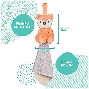 GUND Baby Lil’ Luvs Tuck-Away Lovey, Emory Fox, Ultra Soft Animal Plush Toy with Built-in Baby Blanket for Babies and Newborns