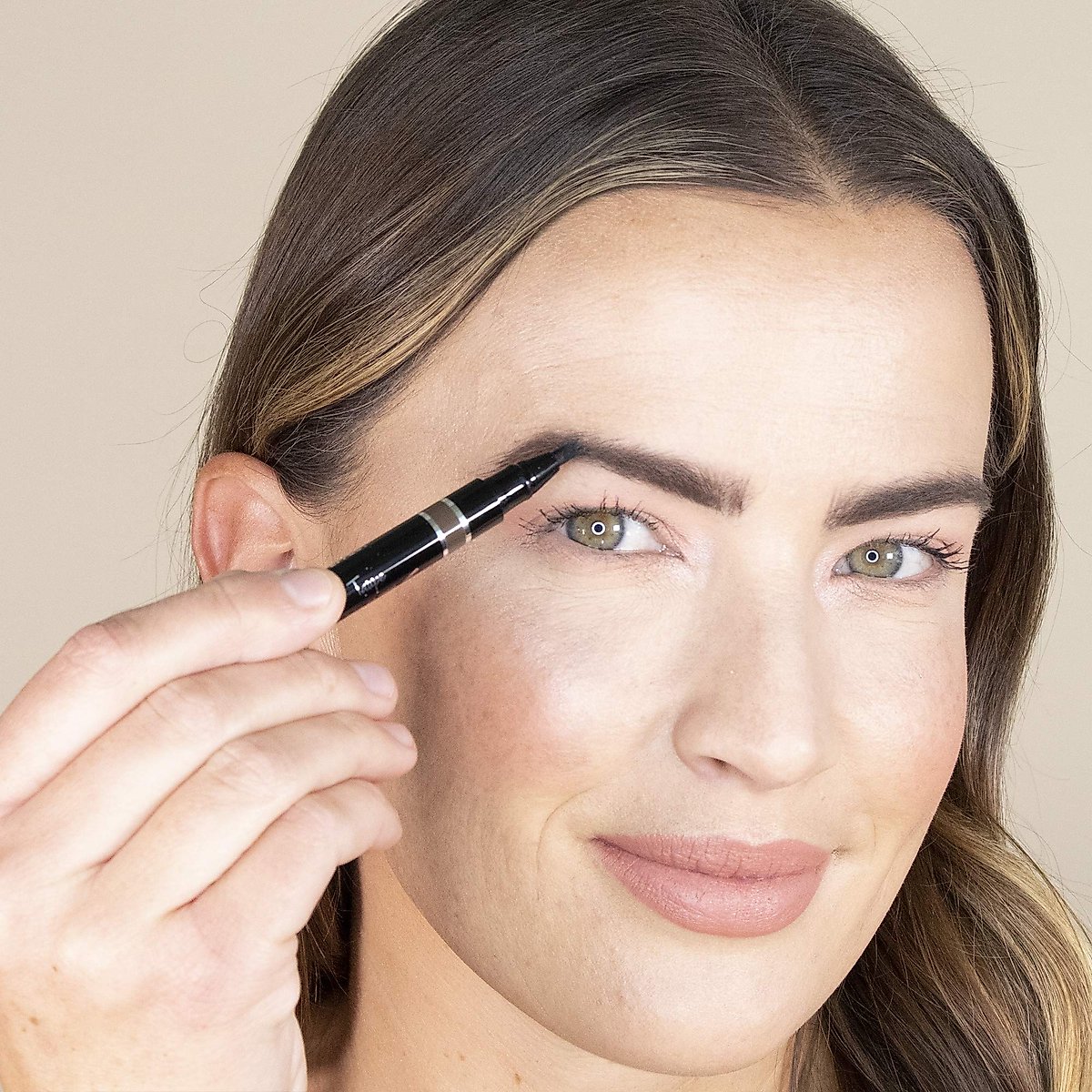 Billion Dollar Brows The Microblade Effect: Brow Pen, Create Natural Eyebrows, Fill in Brows, Taupe