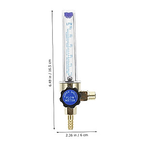 VILLCASE 4pcs Flowmeter Regulator Argon Regulator for Welding Argon Gas Flow Meter Welding Flow Meter CO2 Regulator Carbon Dioxide Regulator nitrogen tire inflator Welder Indicator PPE