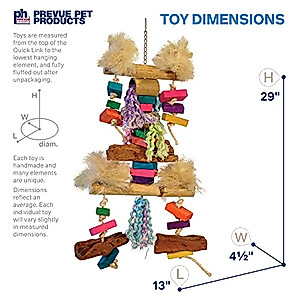 Prevue Pet Products Preen & Pacify Bodacious Bites Fluff N Stuff Bird Toy 62472