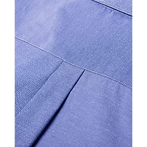 Alimens & Gentle Men's Solid Oxford Shirt Button Down Collar Long Sleeve Shirts with Pocket