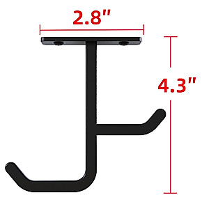 YTAIMITOP Banana Hook Under Cabinet, Banana Hanger to Keep Bananas Fresh, Metal Banana Holder Hook Under Cabinet, Space Saving, Screw-Mounted Black