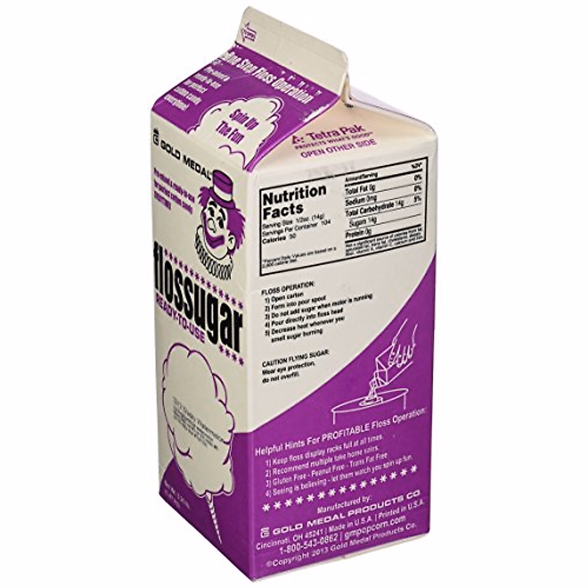 GOLD MEDAL PRODUCTS 3212 Melon Flossugar, 3-1/4 lb