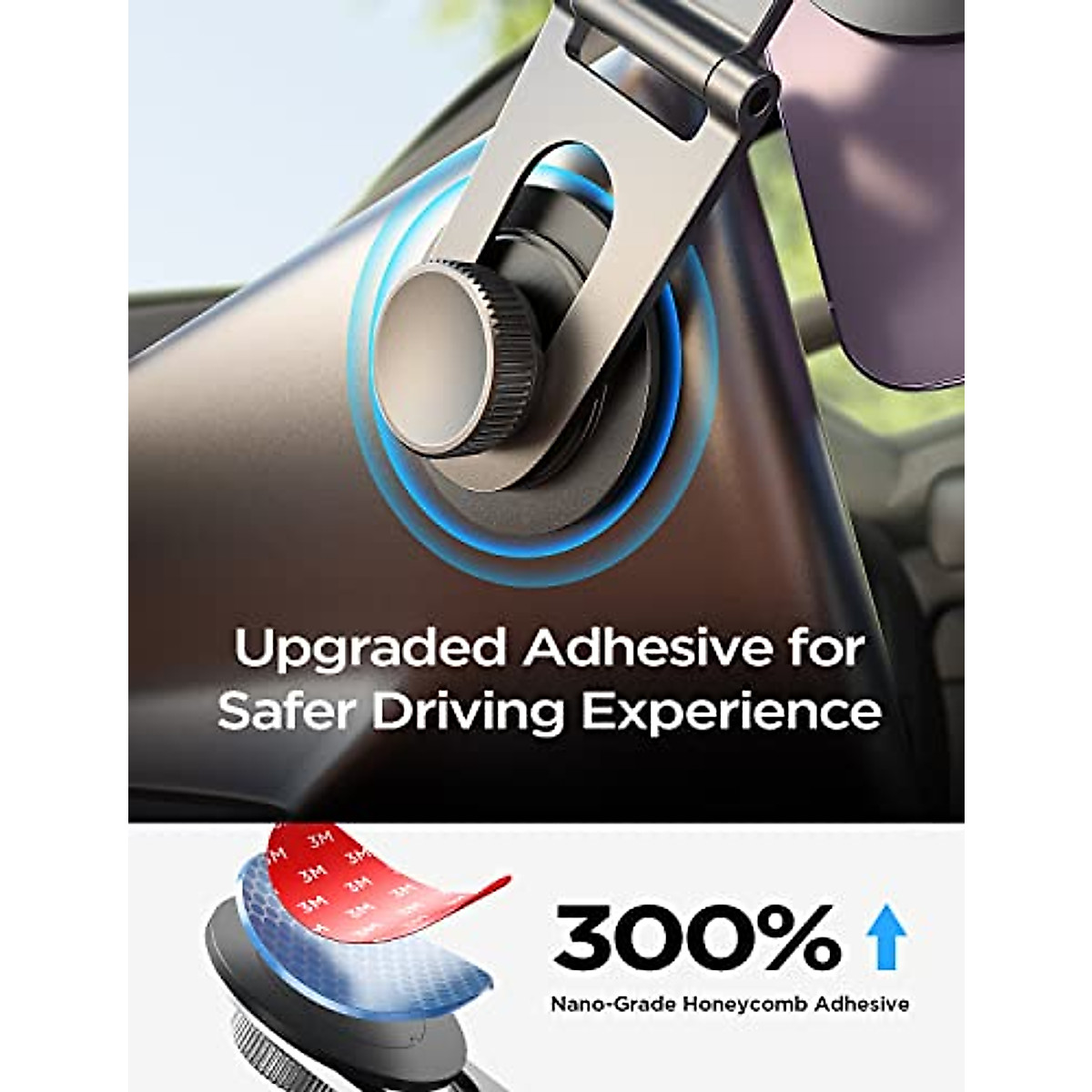 LISEN for Tesla Phone Mount Holder, for MagSafe Car Mount [20 Strongest Magnets] 2023 Tesla Model 3/Y/X/S Accessories, Adjustable Tesla iPhone Mount Compatible with iPhone 14 13 12 Pro Max Plus