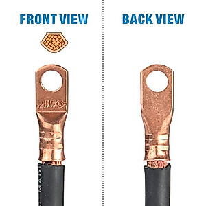 iCrimp AP-50BI Battery Cable Ring Terminal Crimper for 8, 6, 4, 2AWG Copper Cable Lugs, Heavy Duty Wire Lugs and Battery Cable Ends