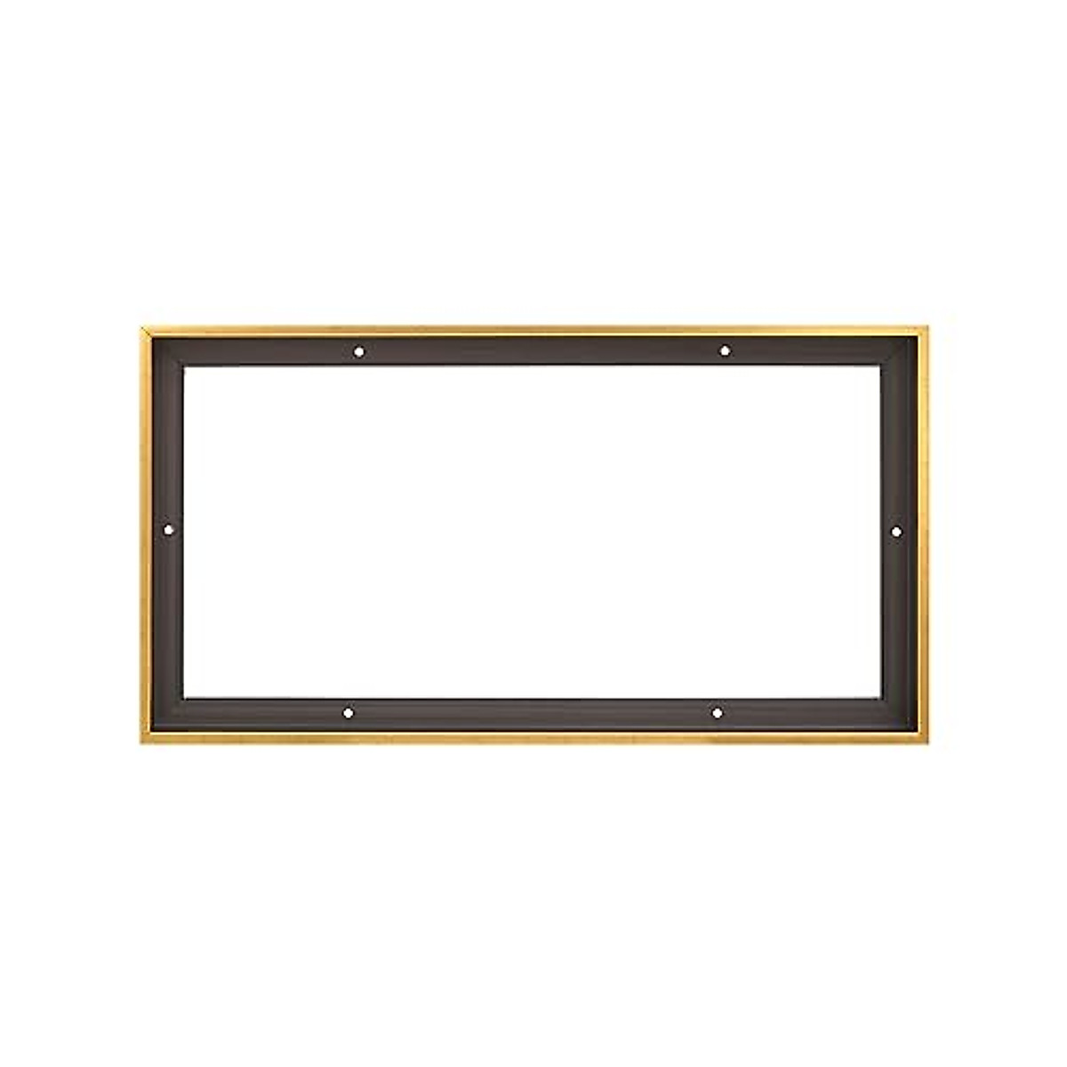 PIXY CANVAS Floater Frame 12x24 for 1-1/2 (1.5) inch Deep Canvas Paintings/Canvas Prints/Wood Canvas Panels/Wall Art/Wall Decor/Home Decor/Artwork (Rustic Gold, 12 x 24 inch, Landscape)