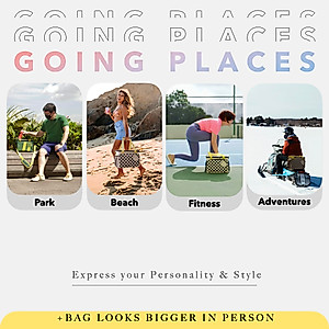 Big & Large 15L Insulated Bag OffWhite- Reusable Cooler Thermal Box, Leakproof Refrigerator Container for Adult Men & Women with Adjustable Shoulder Strap fit for Picnic, Ballgames, Kayaking