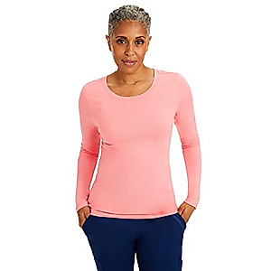 Healing Hands Under Scrubs for Women Long Sleeve Knits Women’s Medical Scrub Tee 5047 Melissa Underscrubs Nectar XXS