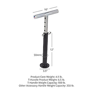 Titan Fitness Adjustable Olympic Plate Loaded T-Bell Core Unit, Rated 500-LB, Full Body Workout