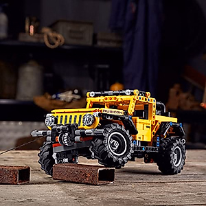 LEGO Technic Jeep Wrangler 4x4 Toy Car 42122 Model Building Kit - All Terrain Off Roader SUV Set, Authentic and Functional Design, STEM Birthday Gift Idea for Kids, Boys, and Girls Ages 9+