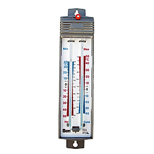 Bon Tool 82-726 Max Min Thermometer Mercury Free with Magnet Reset