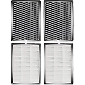 Fette Filter - Premium H13 True HEPA Replacement Filter Compatible with MA-25 Air Purifier with 3-in-1 filtration system. (Pack of 4)