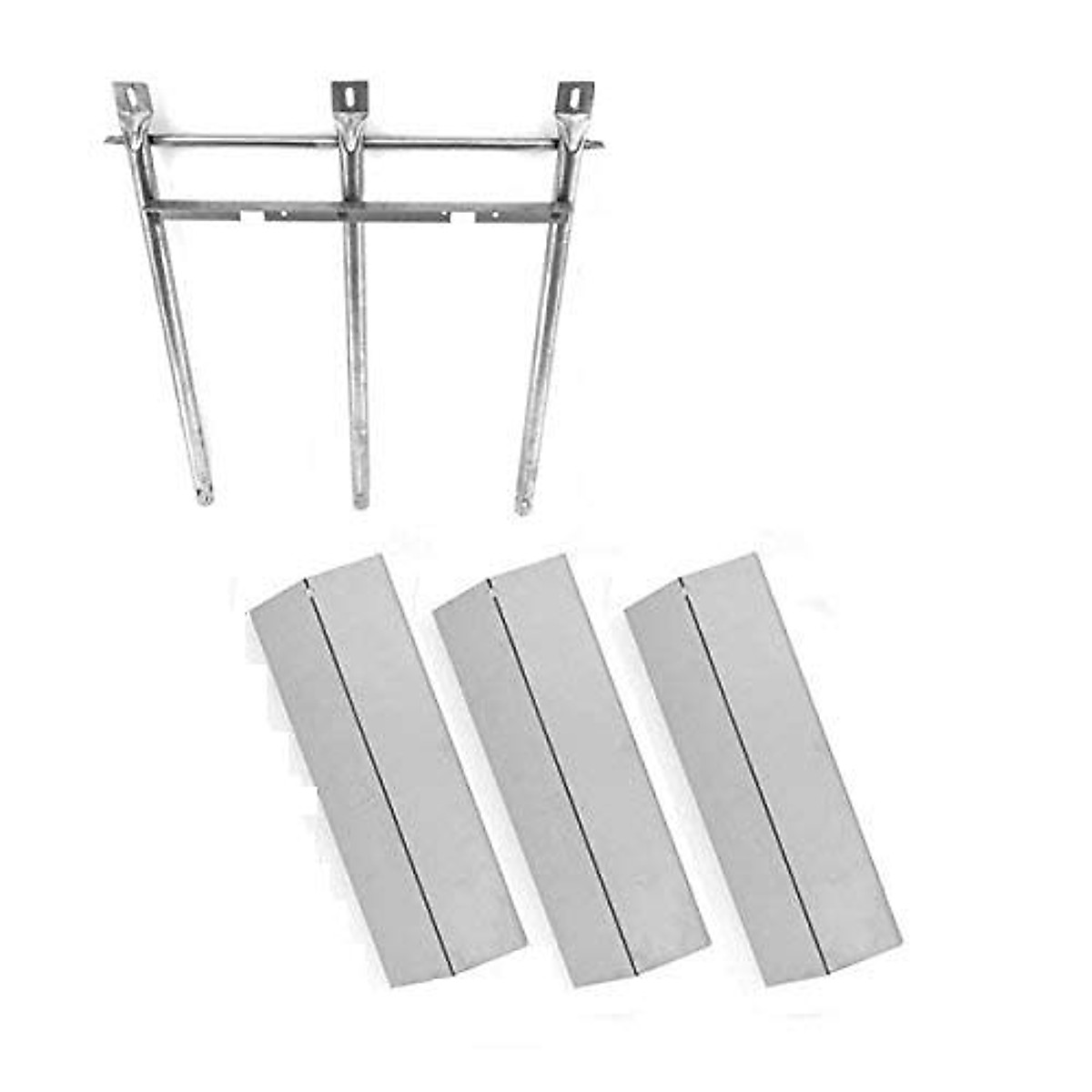 Repair Kit for Tuscany SGR30ML, SGR30M BBQ Grill Includes 1 Grill Stainless Burner and 3 Stainless Steel Heat Plates